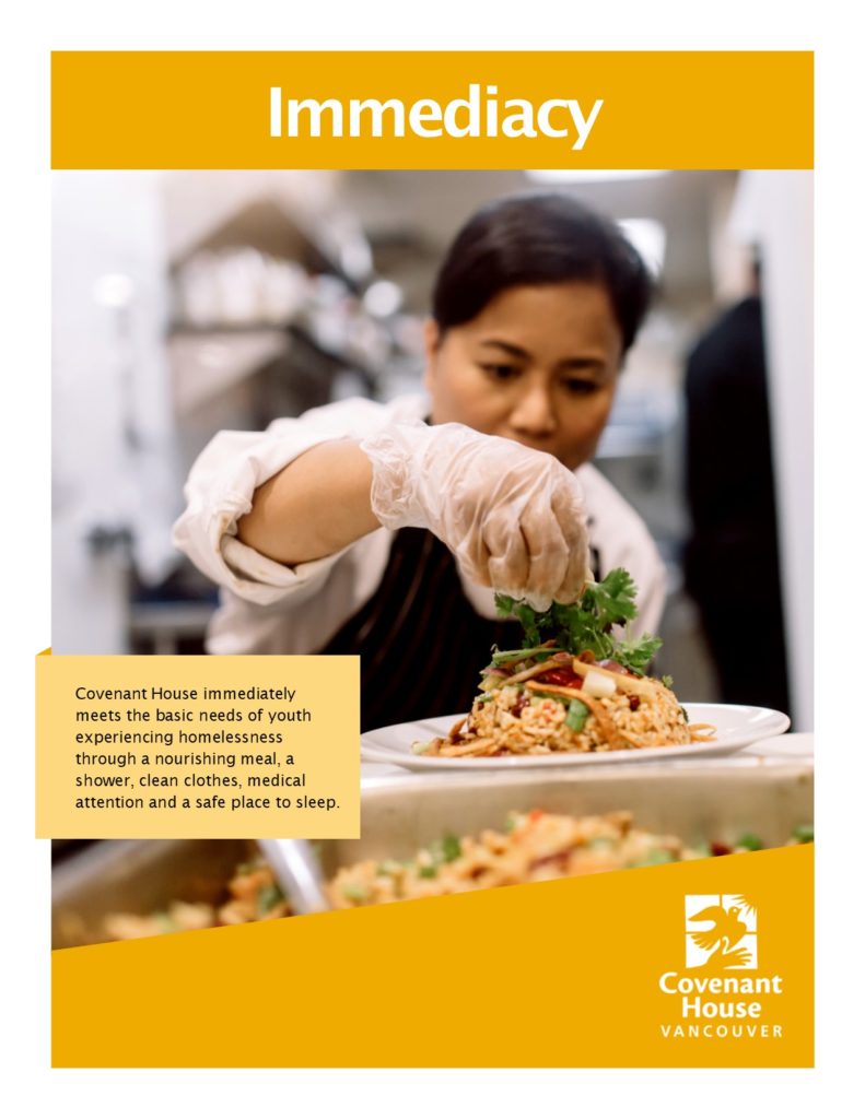 Immediacy is a core principle at Covenant House - Covenant House Vancouver
